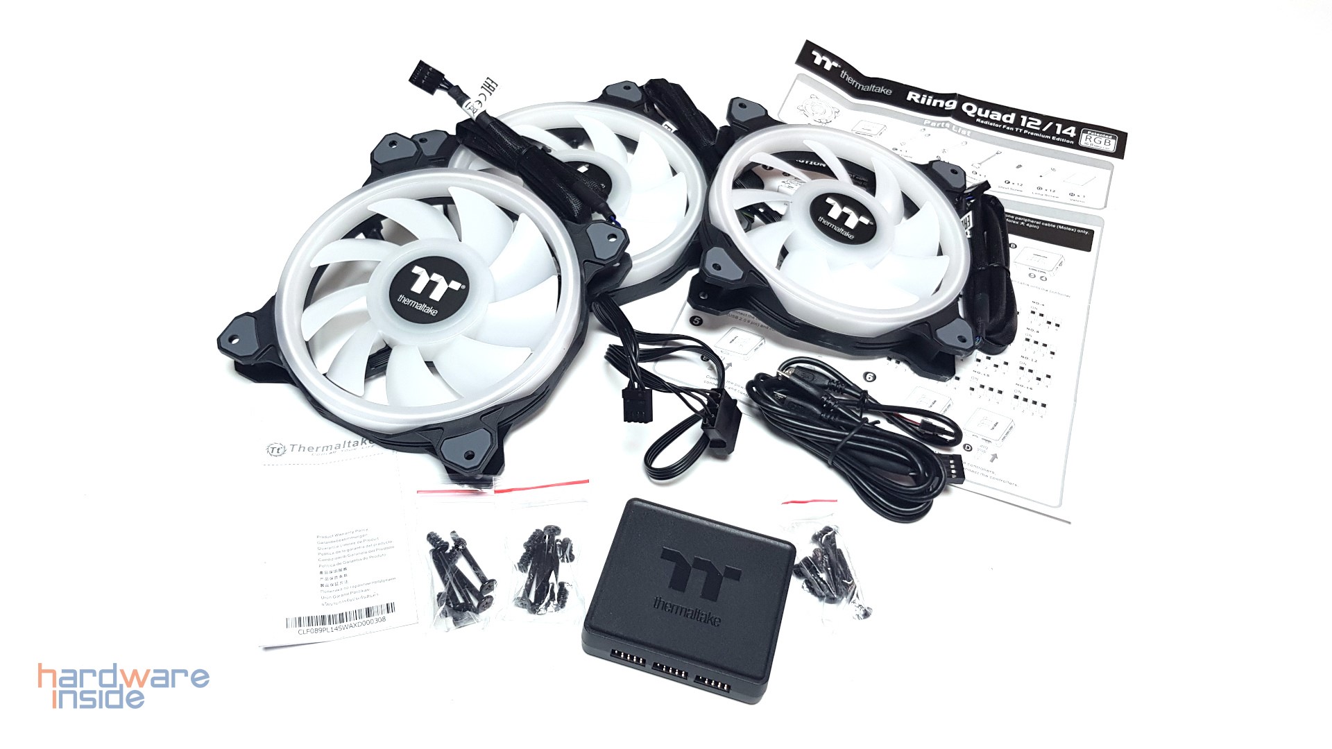 Thermaltake Riing Quad 14 RGB Radiator Fan TT Premium Edition Fan 3er ...